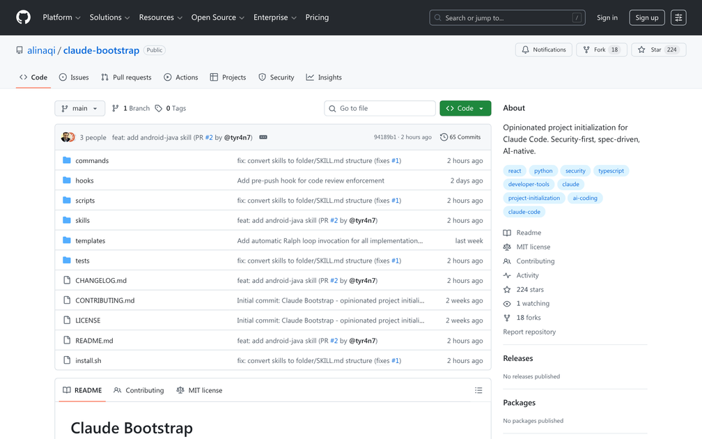 claude-bootstrap - Find the best tools for your job | findthe.tools