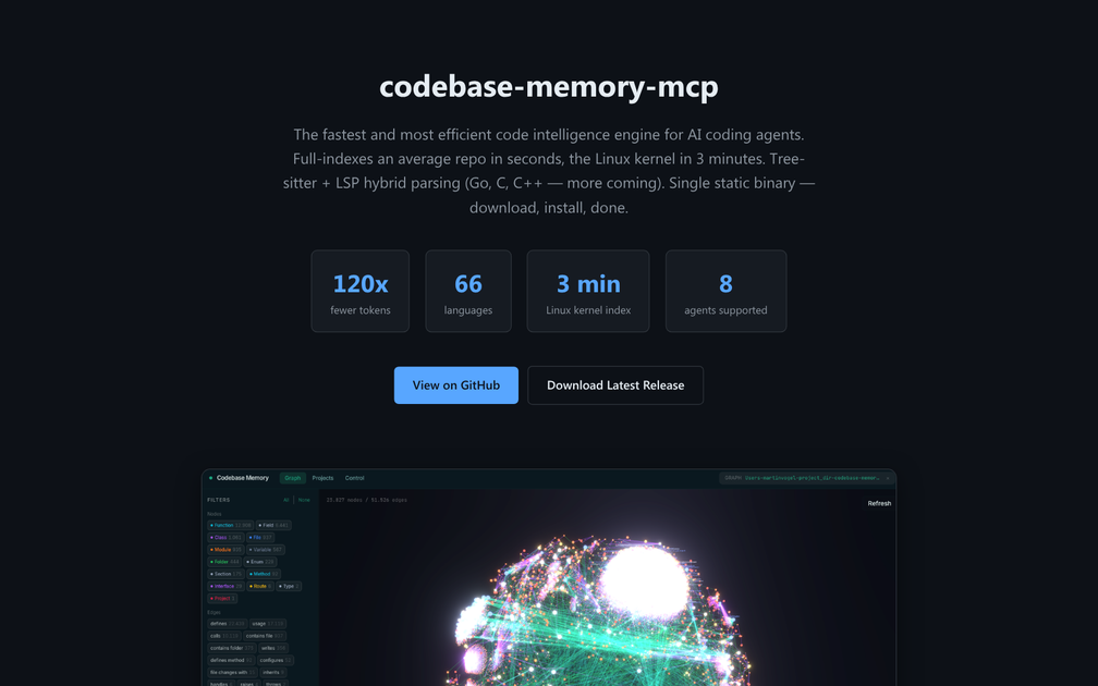 codebase-memory-mcp - Find the best tools for your job | findthe.tools