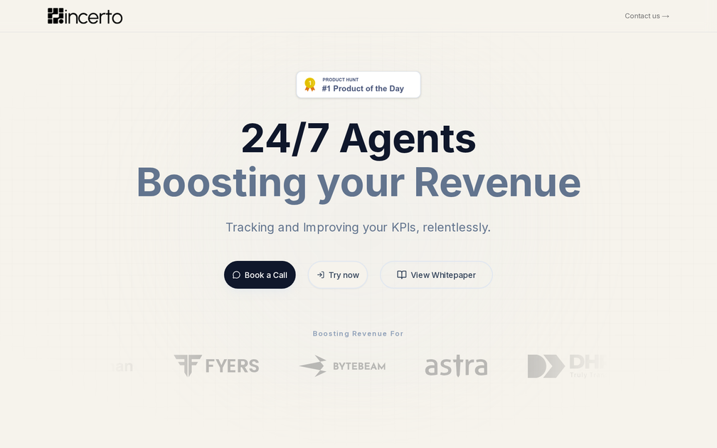 Incerto - Find the best tools for your job | findthe.tools