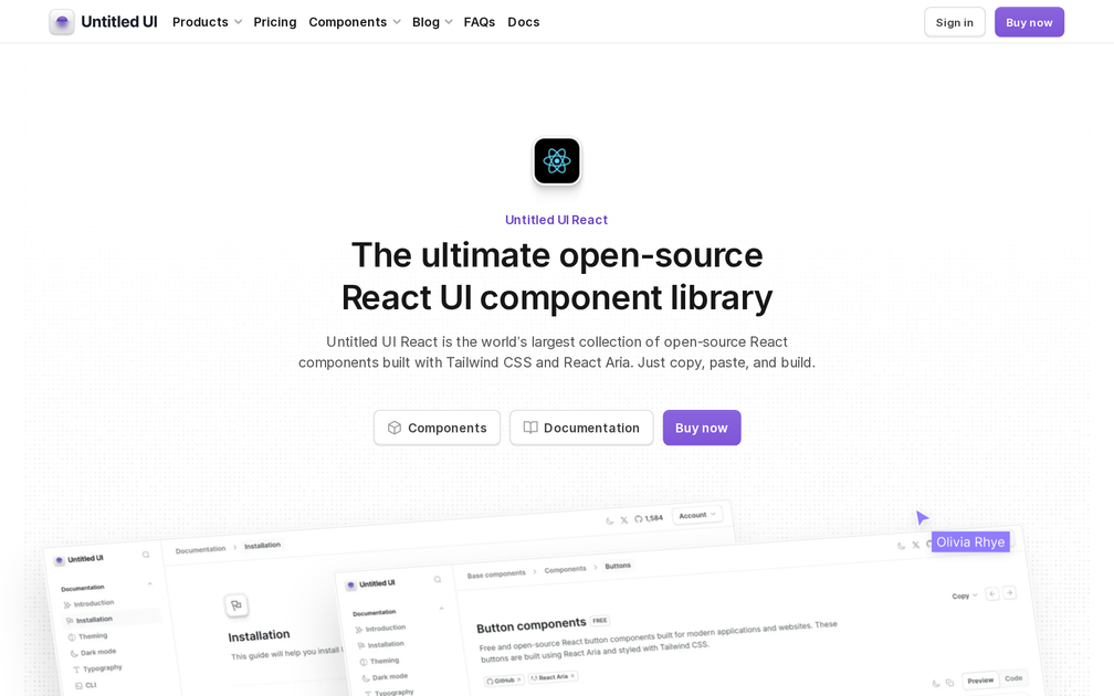 Untitled UI React - Find the best tools for your job | findthe.tools